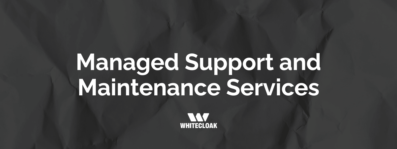 Managed Support and Maintenance Services